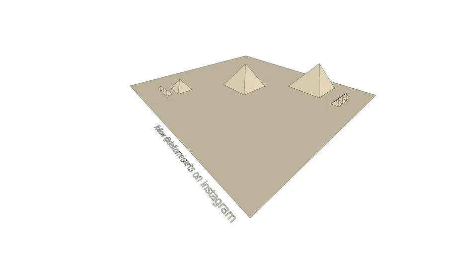 Pyramids of Giza Necropolis Egypt | 3D Warehouse