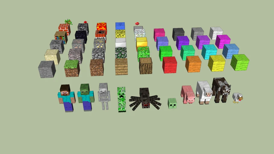 Pack minecraft par Open | 3D Warehouse