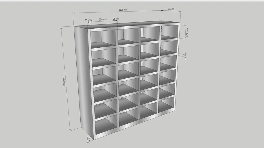 4x6 Shoe Locker | 3D Warehouse