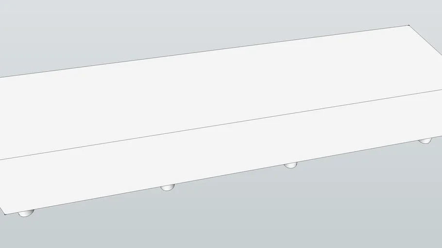 Classica Style Straight Bench | 3D Warehouse