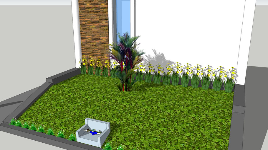 Taman minimalis | 3D Warehouse