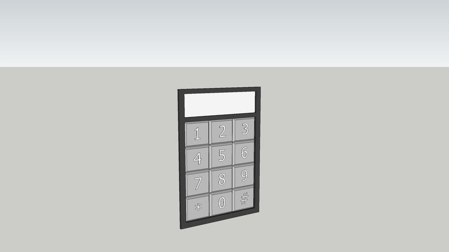 Keypad | 3D Warehouse