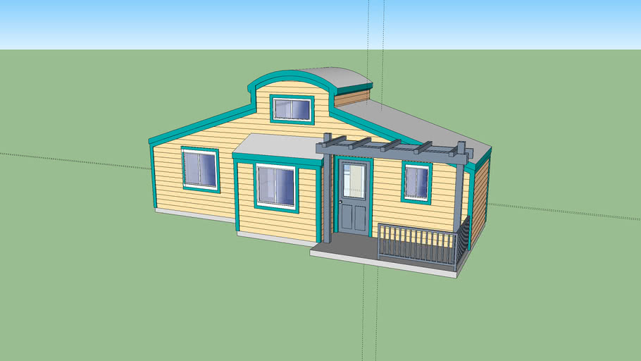 Quinn peach cottage right entry | 3D Warehouse