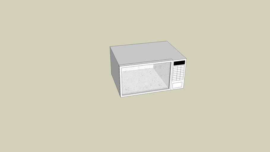 Generic Microwave | 3D Warehouse
