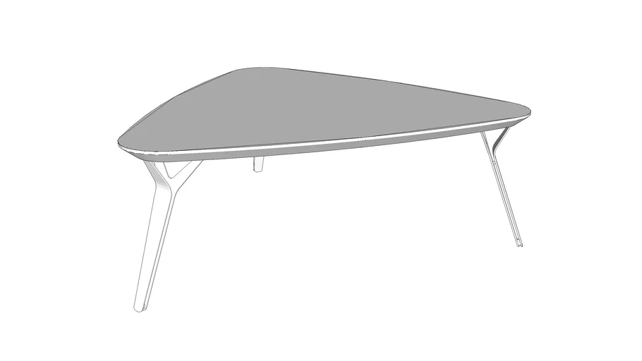 Mesa de centro Yuna triangular 150x035 - ST 14 | 3D Warehouse