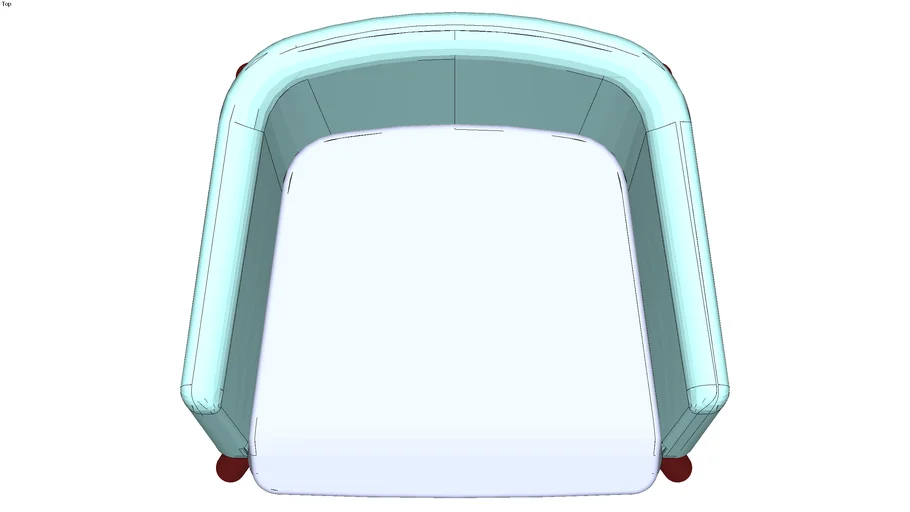 Boss Design Toto lowback 4 leg, timber | 3D Warehouse