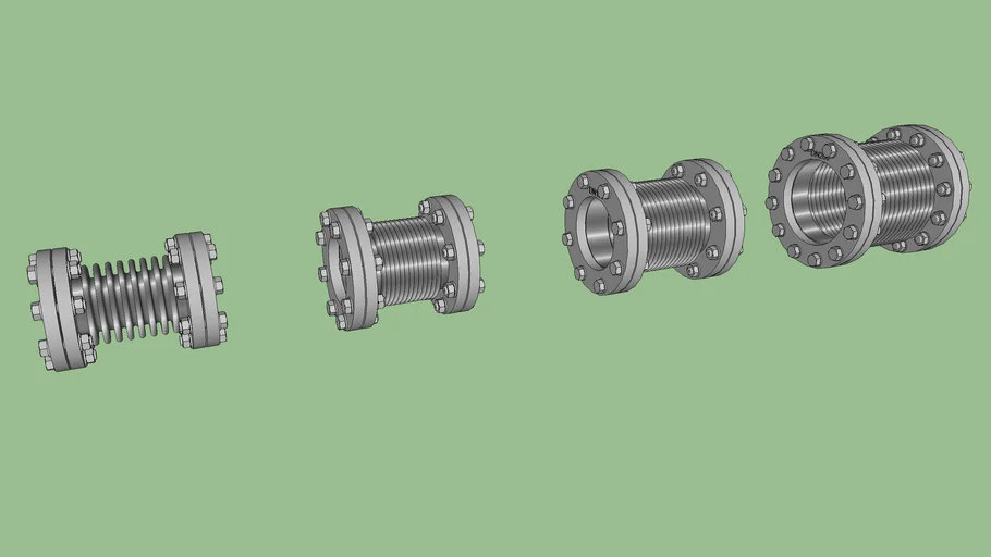 Compensatori elastici flangiati DN100-DN200 --- Flanged elastic ...
