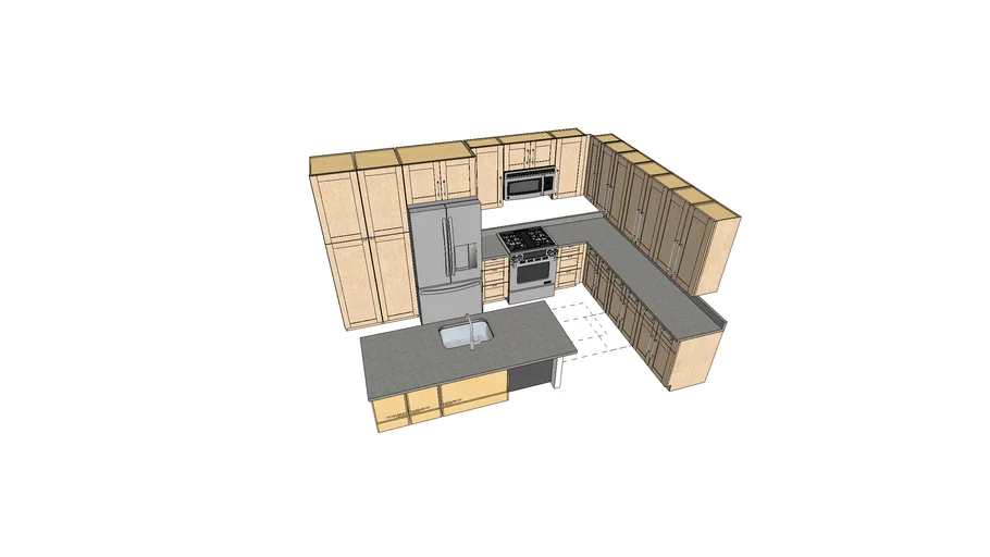 Corner Kitchen | 3D Warehouse