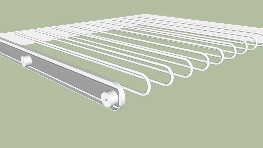 KOMPLEMENT pull-out trousers hanger 68x57.4x5 cm in white | 3D Warehouse