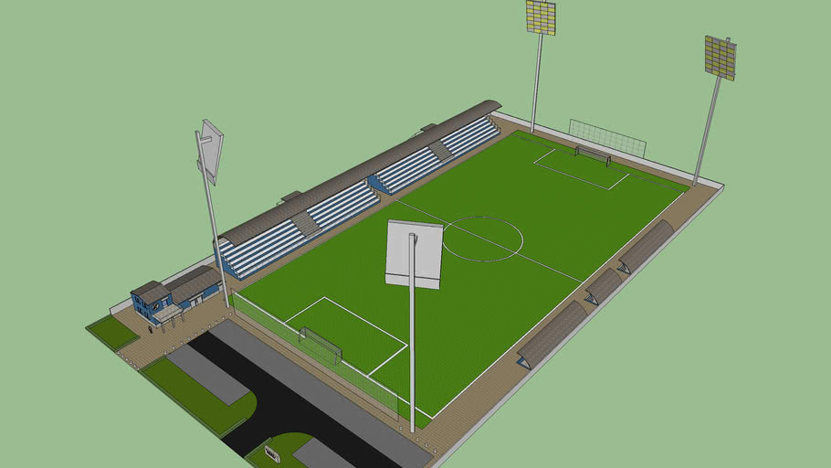 Football stadium (small football center) | 3D Warehouse
