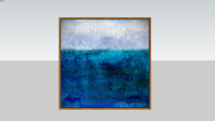 Quadro Abstrato Azul | 3D Warehouse