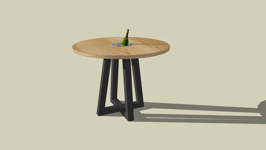 Table ronde haute Champagne ARTMETA | 3D Warehouse