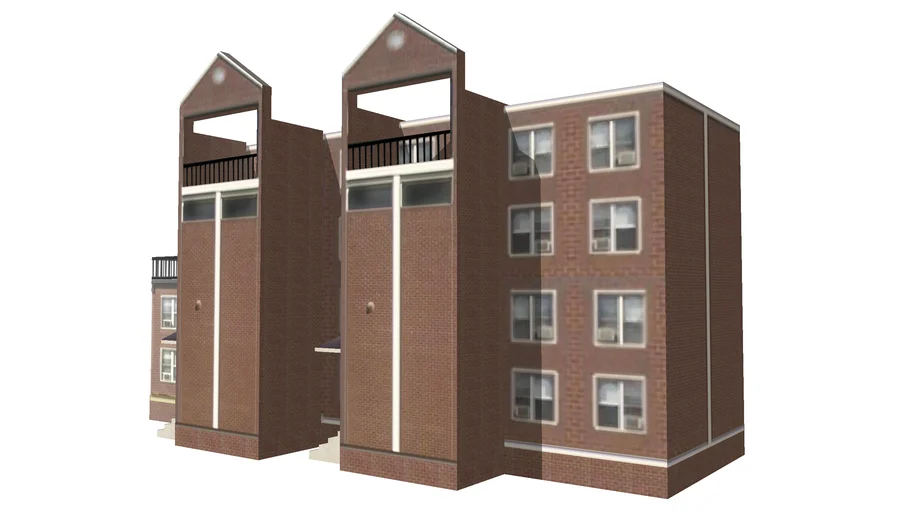 Building One- North Canal Apartments | 3D Warehouse