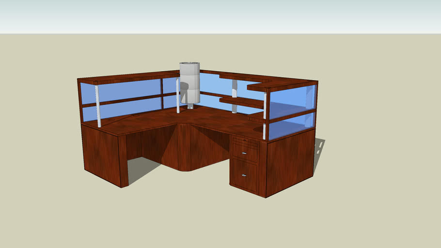 Cubicle Desk Single | 3D Warehouse