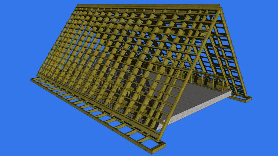 Prefab Scharnierdak | 3D Warehouse