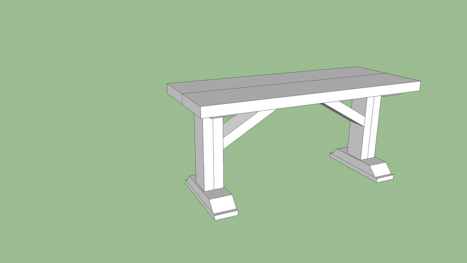 2x4 Bench #2 | 3D Warehouse