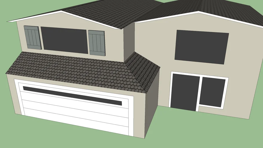 2 story tract home (basic..) | 3D Warehouse