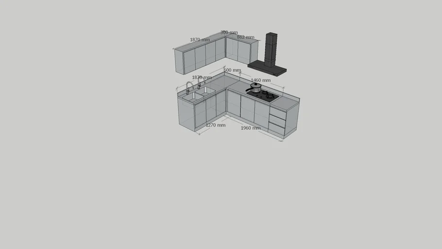 stainless kitchen by ARCO | 3D Warehouse