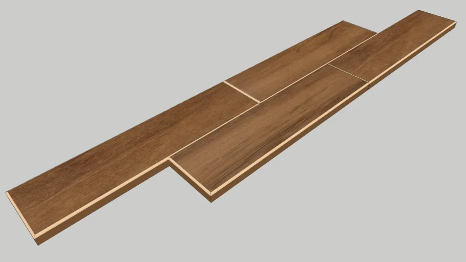 15cm x 60cm Ceramic Tiles - Wood Pattern | 3D Warehouse