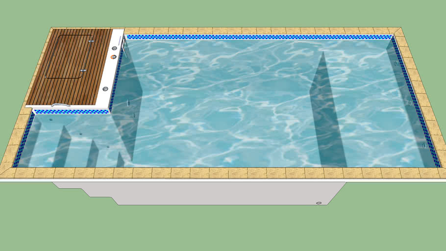 Piscina Beach 600 - Pipeline Piscinas | 3D Warehouse