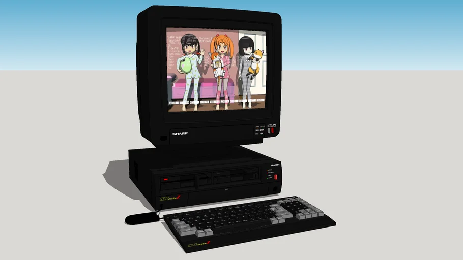 SHARP Personal Computer X1turboZ (1986 Japan) | 3D Warehouse