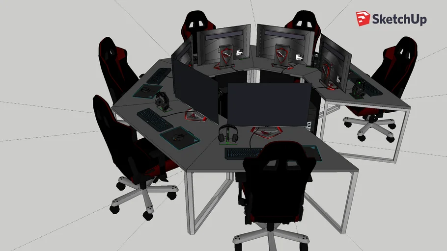 Gaming Lounge Station | 3D Warehouse