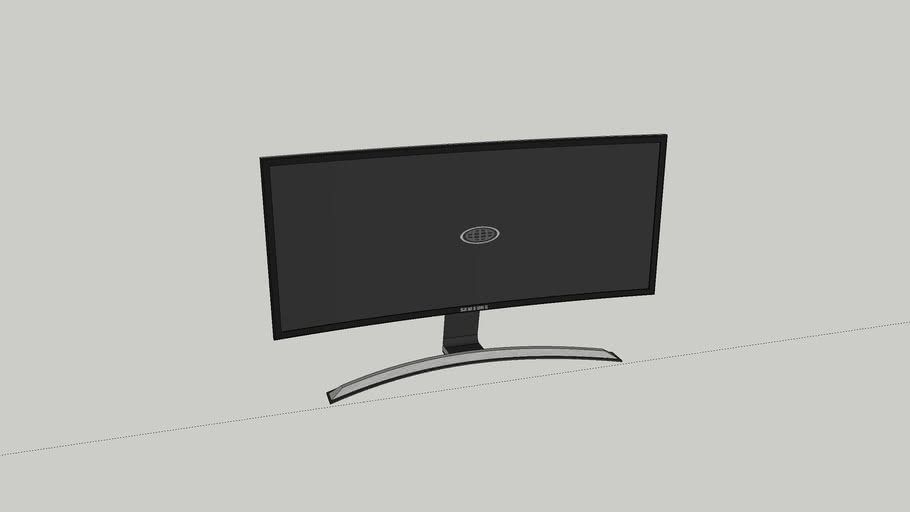 Monitor Ultra Wide Curved 21:9 34pl | 3D Warehouse