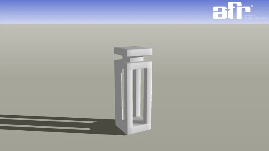Stella Tall Pedestal | 3D Warehouse