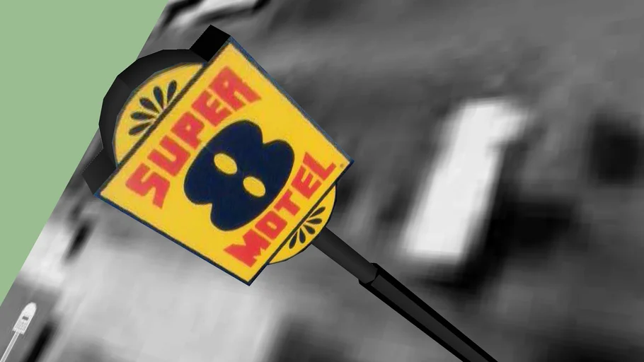 Super 8 sign | 3D Warehouse