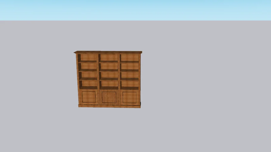 Triple Bookcase | 3D Warehouse