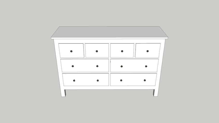 Ikea Hemnes - 8 chest of drawers | 3D Warehouse