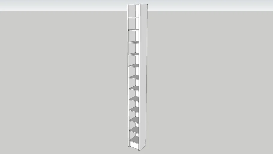 IKEA_BENNO_DVD_tower_20x17x202_white | 3D Warehouse