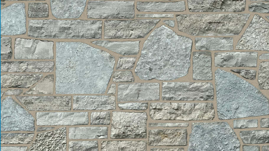 'Rustic Rubble' (Medium Buff Joint) Seamless Natural Stone Veneer ...