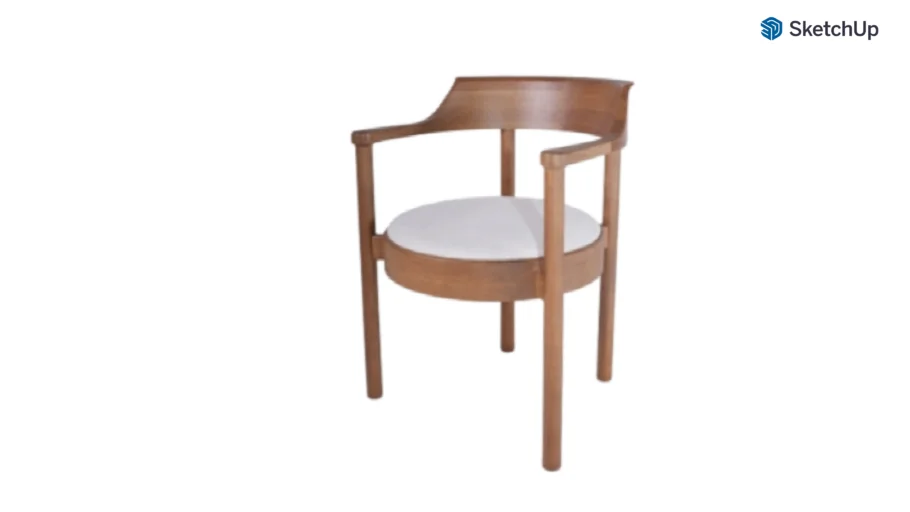 Poltrona Circolo Estofada - Móveis James | 3D Warehouse