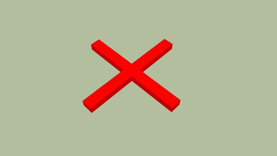 Cross Symbol | 3D Warehouse