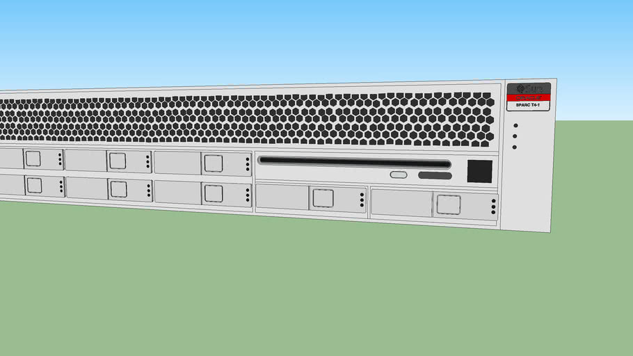 Sun Oracle SPARC T4-1 rack mount server | 3D Warehouse