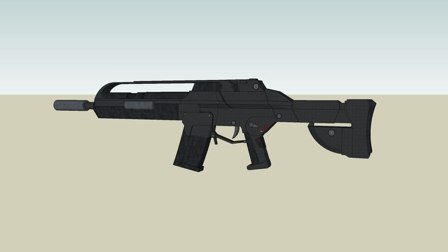 Crysis SCAR Assualt Rifle | 3D Warehouse
