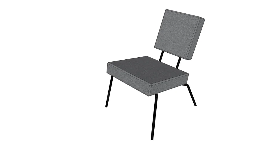 Puik - Option Lounge Square Seat Square Back - Lounge Chair | 3D Warehouse