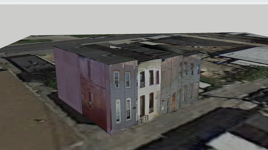 Old Rowhomes | 3D Warehouse