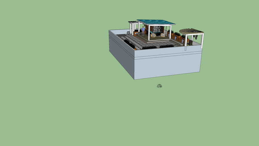roof top design with bar | 3D Warehouse