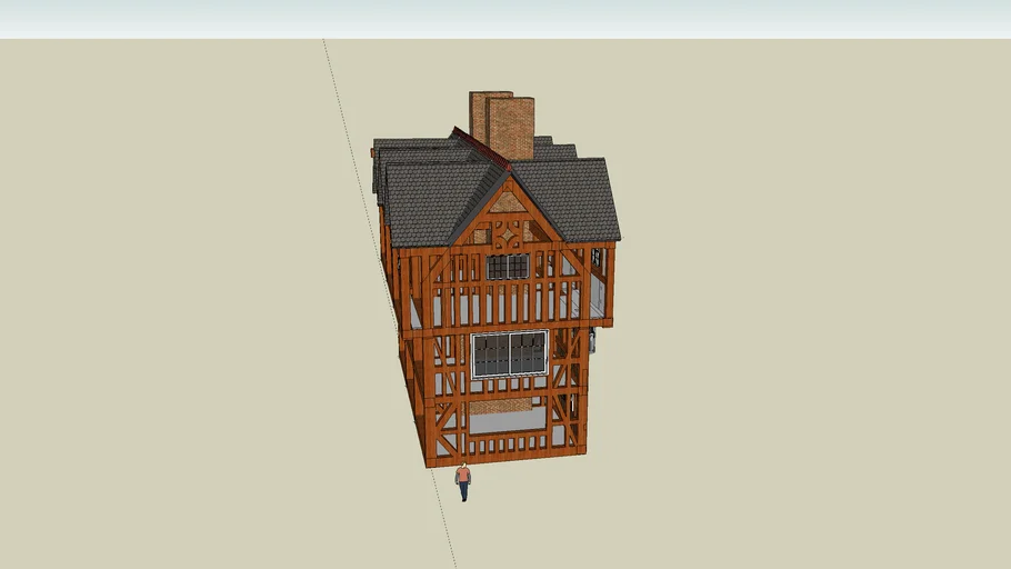 Timber frame house 1 | 3D Warehouse