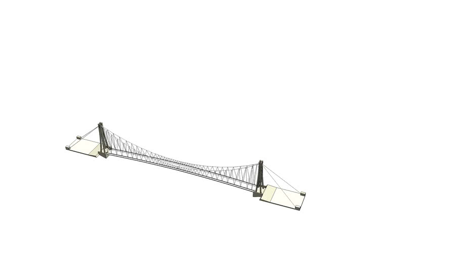 hanging bridge Osijek | 3D Warehouse