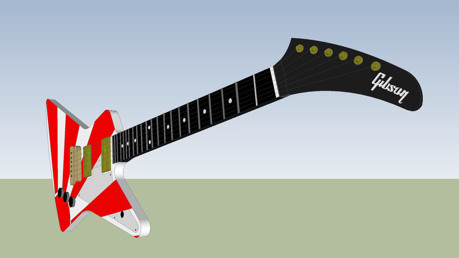 gibson explorer custom rising sun | 3D Warehouse
