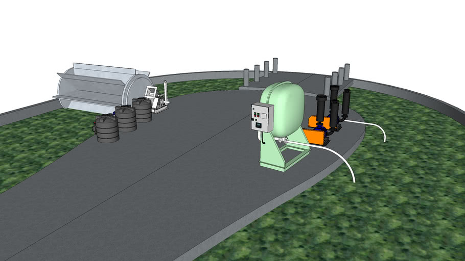 Algae Raceway pond | 3D Warehouse