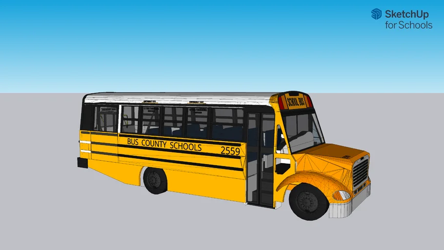 2007 Thomas Saf-T-Liner C2 Short WCL Bus 2559 | 3D Warehouse
