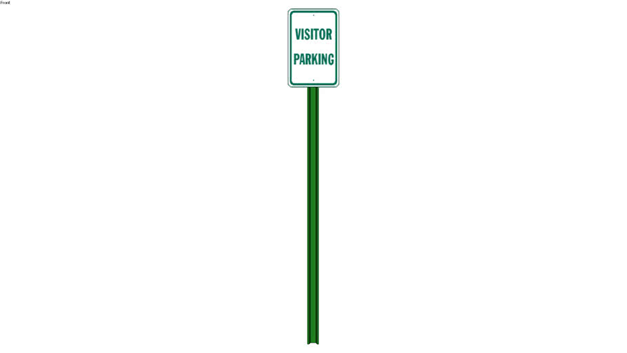 Sign Visitor Parking | 3D Warehouse