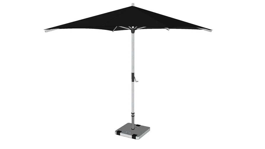 OMBRELLONE CENTRAL ALUTWIST RETANGULAR 2,5X2M | 3D Warehouse