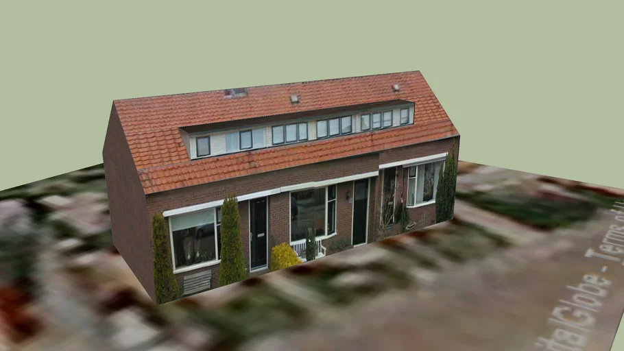 Huizen aan Lennastraat, Lemmer | 3D Warehouse