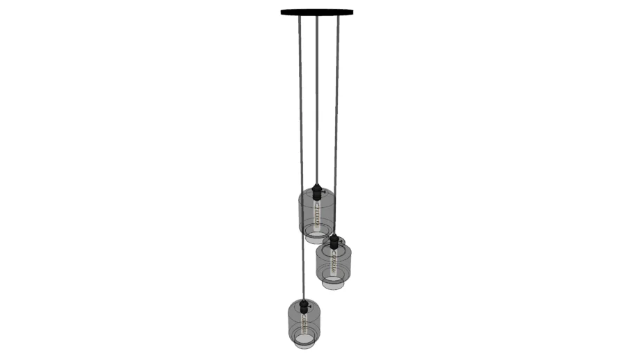 Hanging lamp _triple | 3D Warehouse