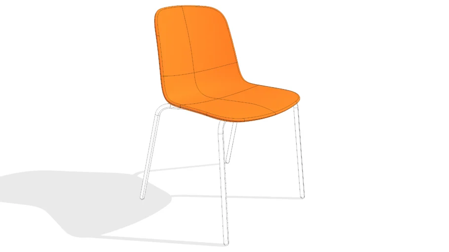 Loria_Chair_4_Leg_Metal | 3D Warehouse